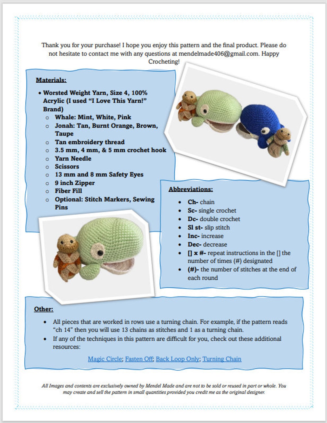 Jonah and the Whale Crochet Pattern Interactive Toy - Etsy