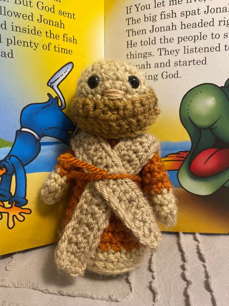Jonah and the Whale Crochet Pattern Interactive Toy - Etsy
