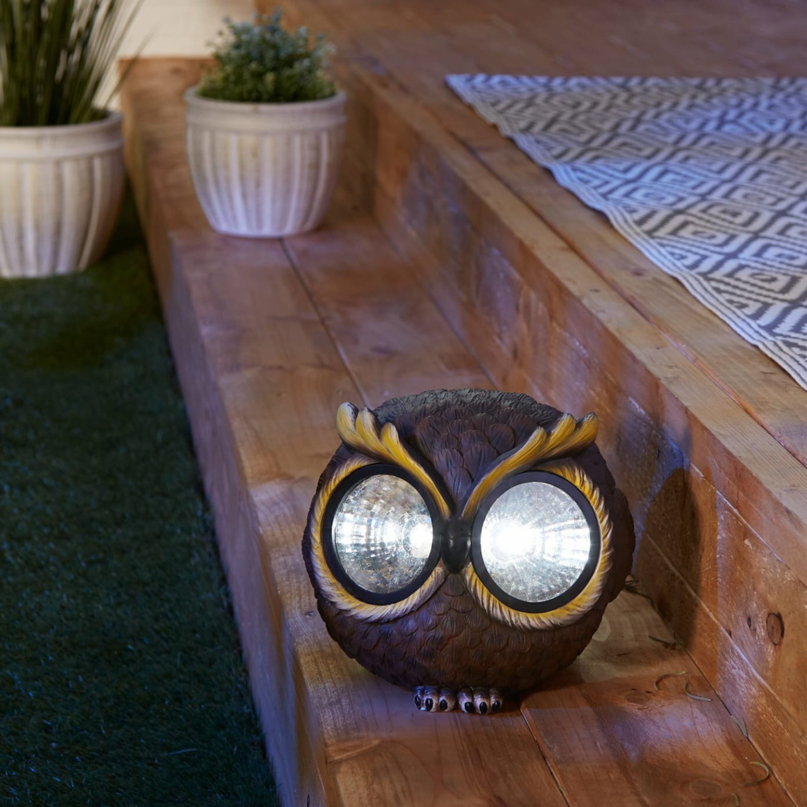 Owl Solar Garden Light 7.5 Inches Perfect Outdoor - Etsy