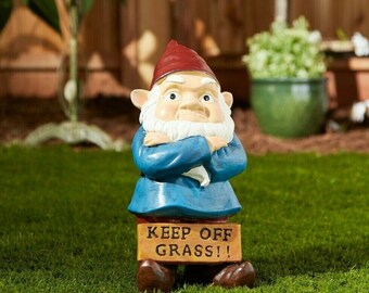 Grumpy Garden Gnome - Etsy