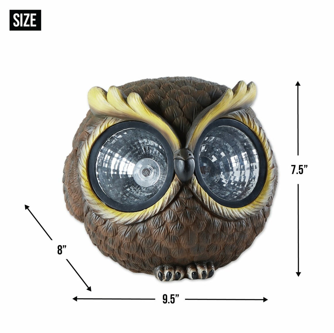 Owl Solar Garden Light 7.5 Inches Perfect Outdoor - Etsy