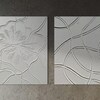 Loco Minimalist Wall Art Set of 2 | Plaster Art | White Textured ...