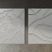 Loco Minimalist Wall Art Set of 2 | Plaster Art | White Textured ...