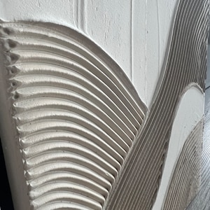 Pastel GAJA Plaster Wall Art Set of 3 | Minimalist Beige Textured 3D ...