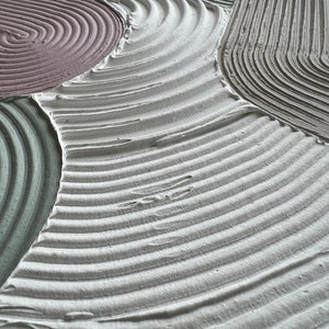 Minimalist Pastel Wall Art Set of 3| Matte White Beige Textured ...