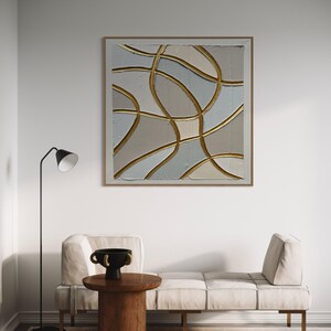 Mosaic Artwork | Plaster Art | Beige Textured Structure Abstract ...