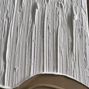 Large Beige Brown OCEAN WAVES Minimalist Wall Art Plaster Art Textured ...