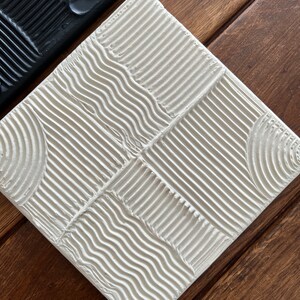 Large Loco Beige & Black Wall Art Set of 2 | Plaster Artworks | Matte ...