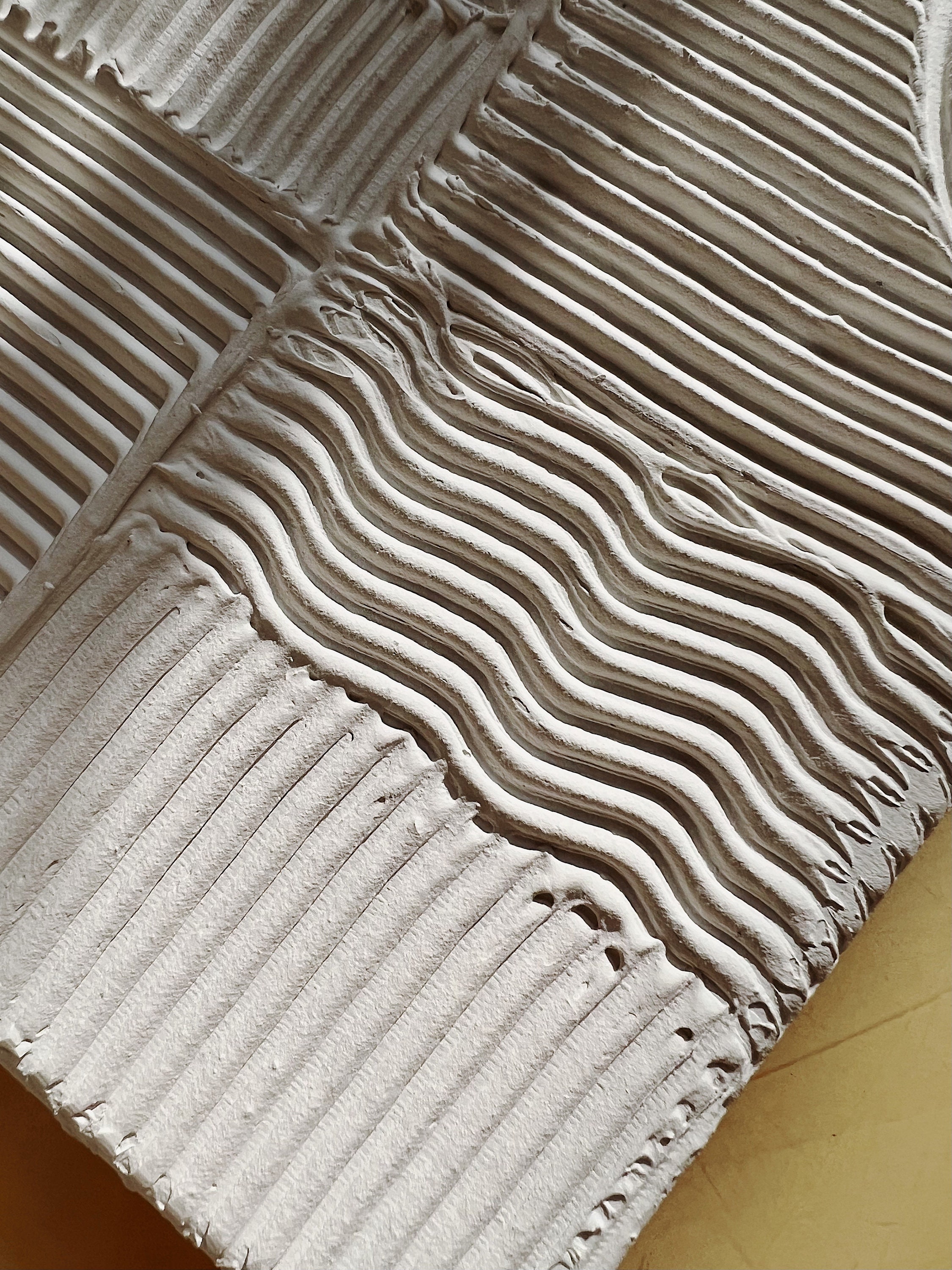 Loco Square Textured Wall Art Plaster Art Matte White - Etsy