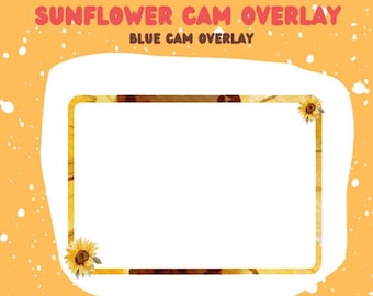 Twitch Pink Blue Webcam Border Frame / Stream Graphics / Cute ...