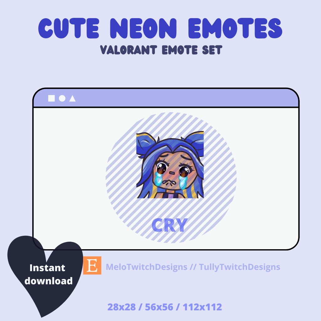 Valorant Emote Neon Emote Twitch Youtube Discord Emote - Etsy