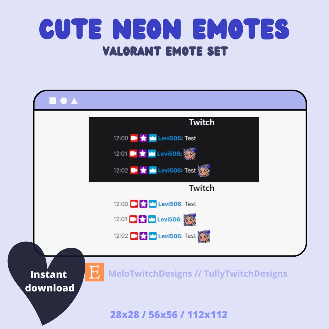 Valorant Emote Neon Emote Twitch Youtube Discord Emote - Etsy