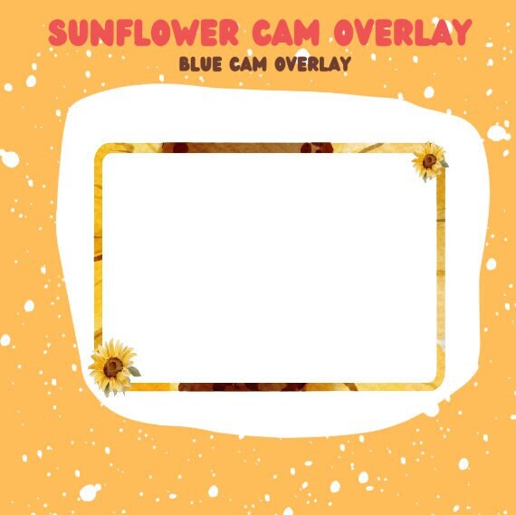 Twitch Yellow Webcam Border Frame / Stream Graphics / Cute | Etsy