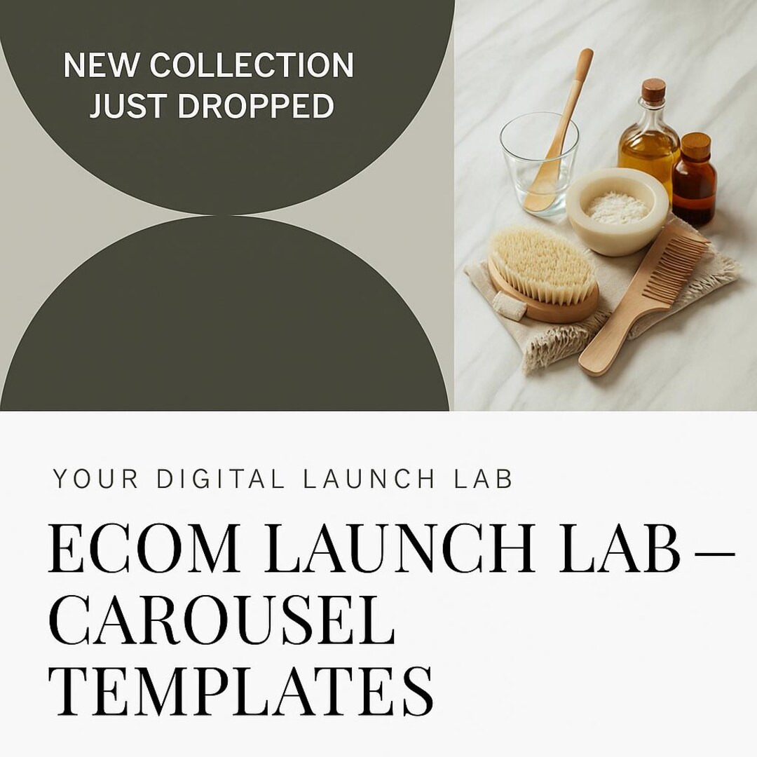 Ecom Launch Lab Canva Carousel Templates Product Drop Announcement ...