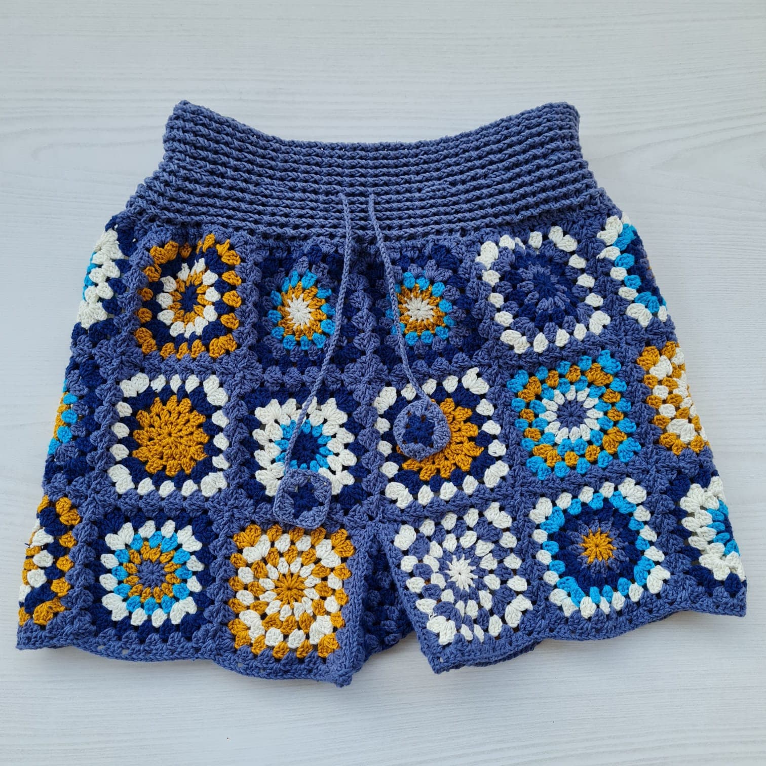Granny Square Shorts, Crochet Shorts, Handmade Shorts - Etsy