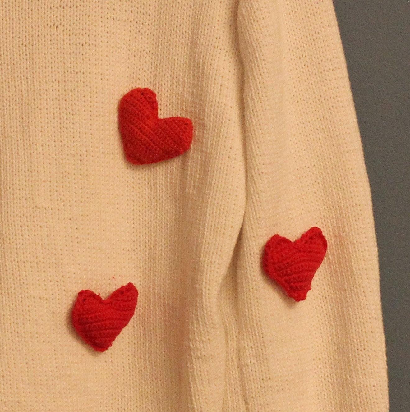 3D Red Heart Sweater , Knit Sweater, Valentine's Day, Gift for Women - Etsy