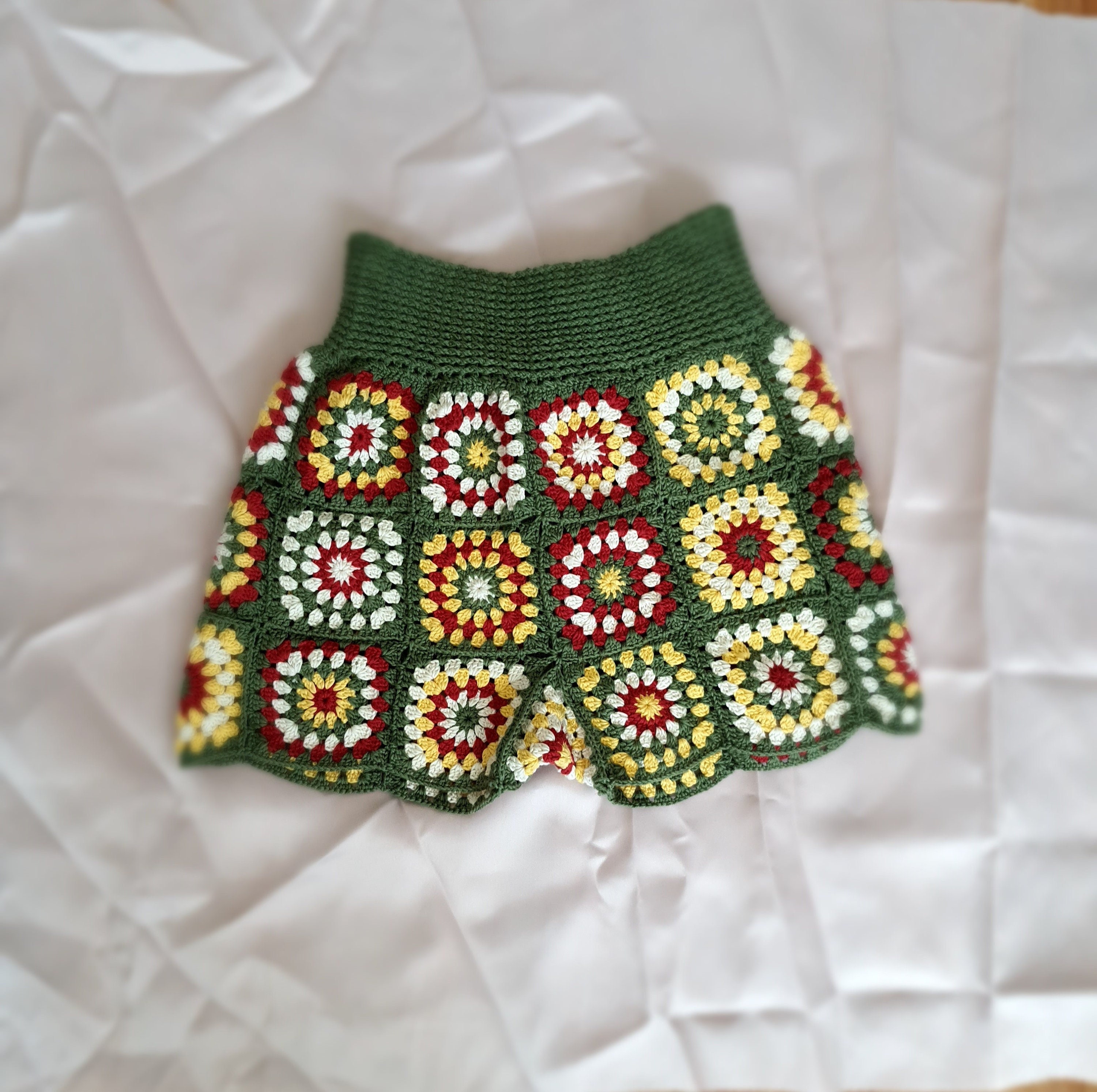 Granny Square Shorts, Crochet Shorts, Festival Shorts - Etsy