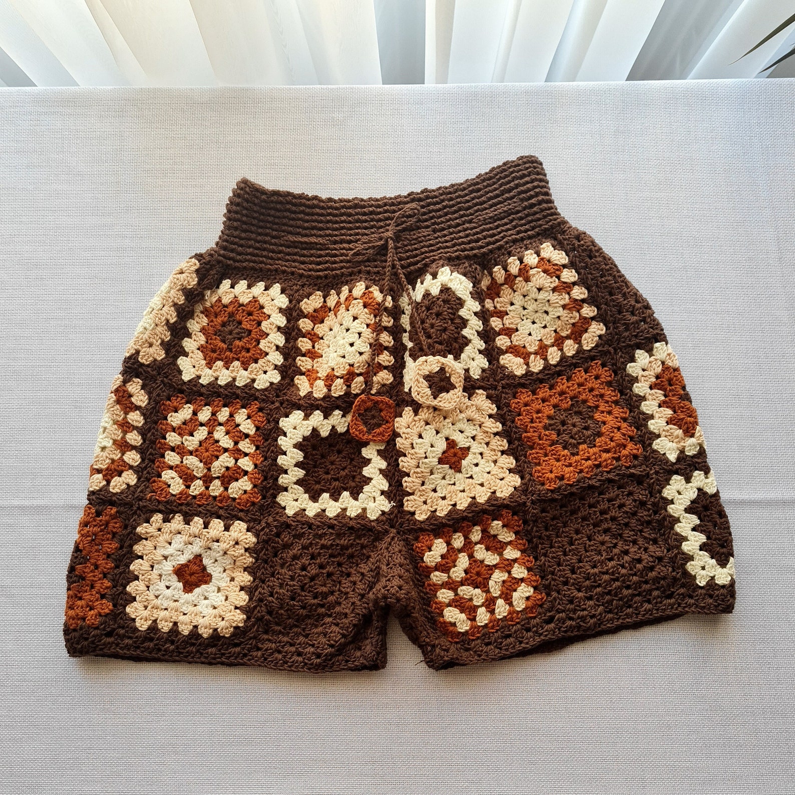 Granny Square Shorts, Crochet Shorts, Women's Shorts, Retro Shorts ...