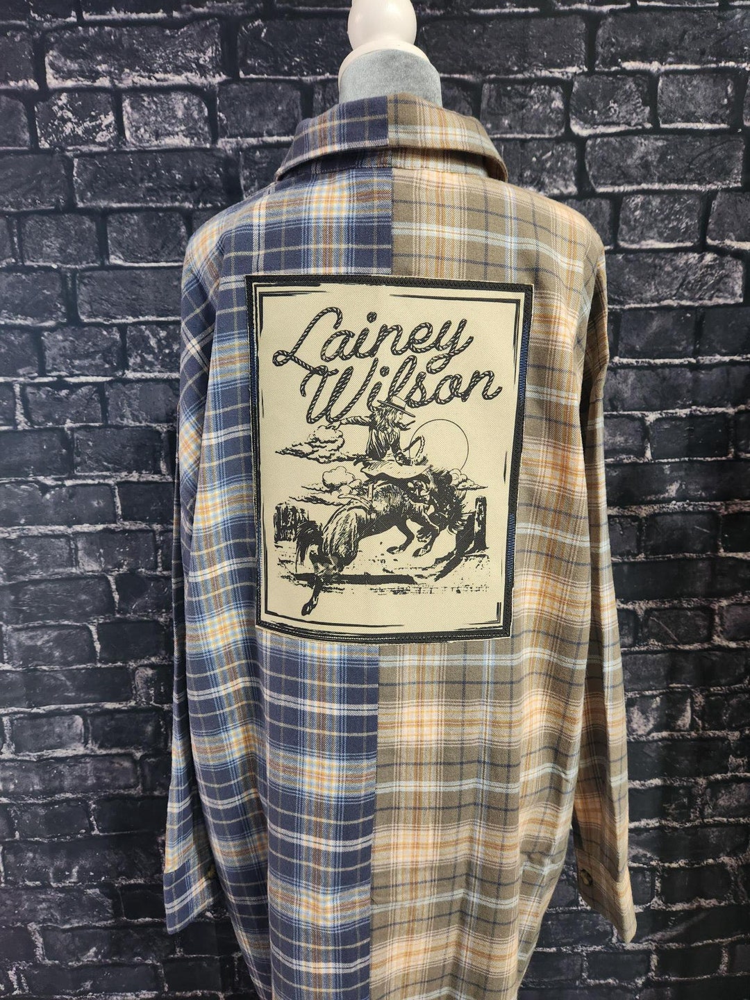 Lainey Wilson Custom Flannel Shirt Dress Country Music Hippie Boho - Etsy