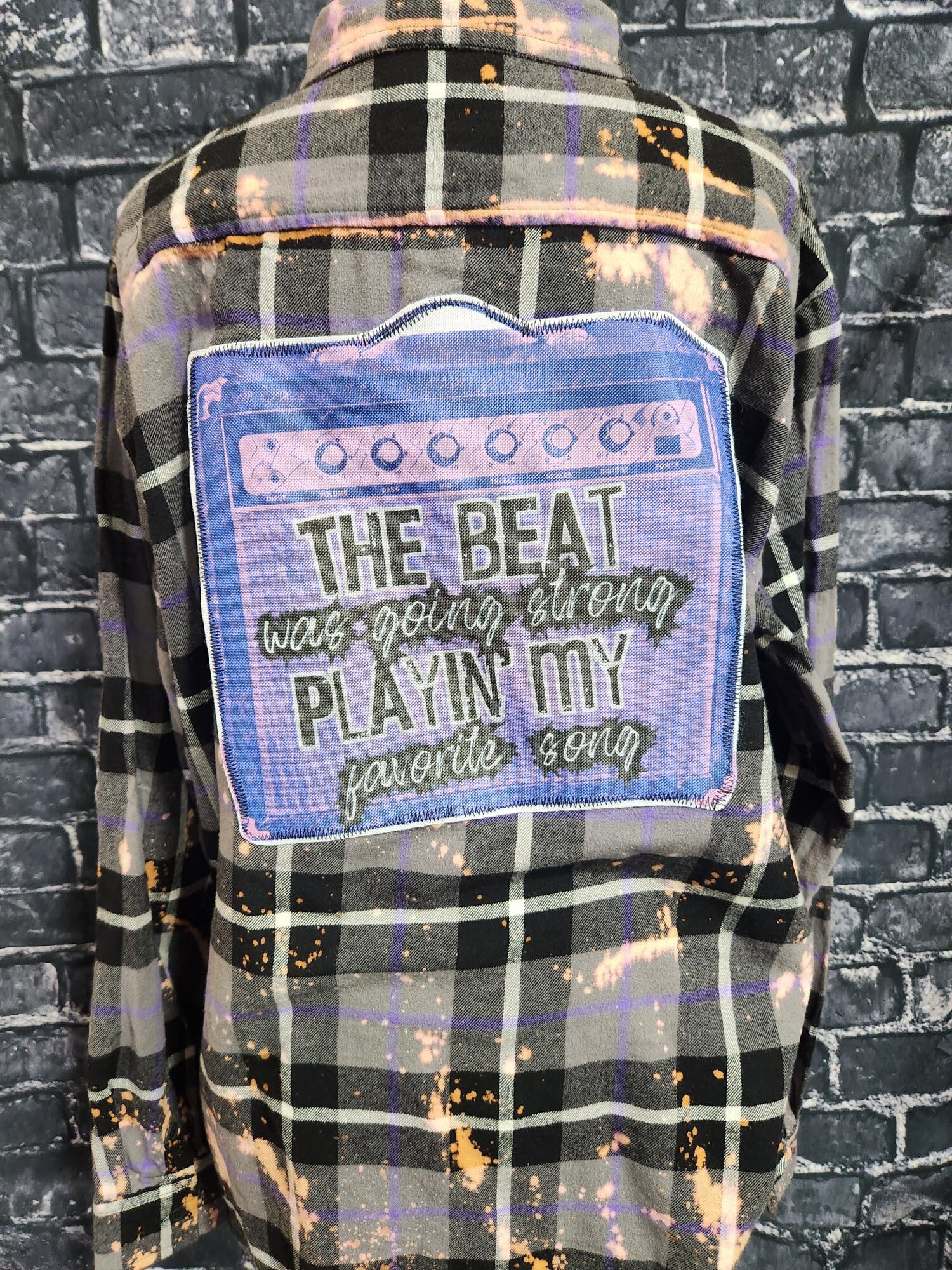 Rock and Roll Music Lover Flannel Shirt Guitar Amp Design. - Etsy