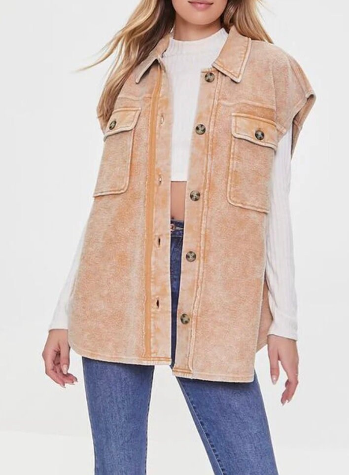 Def Leppard French Terry Cap- Sleeve Jacket Vest. - Etsy