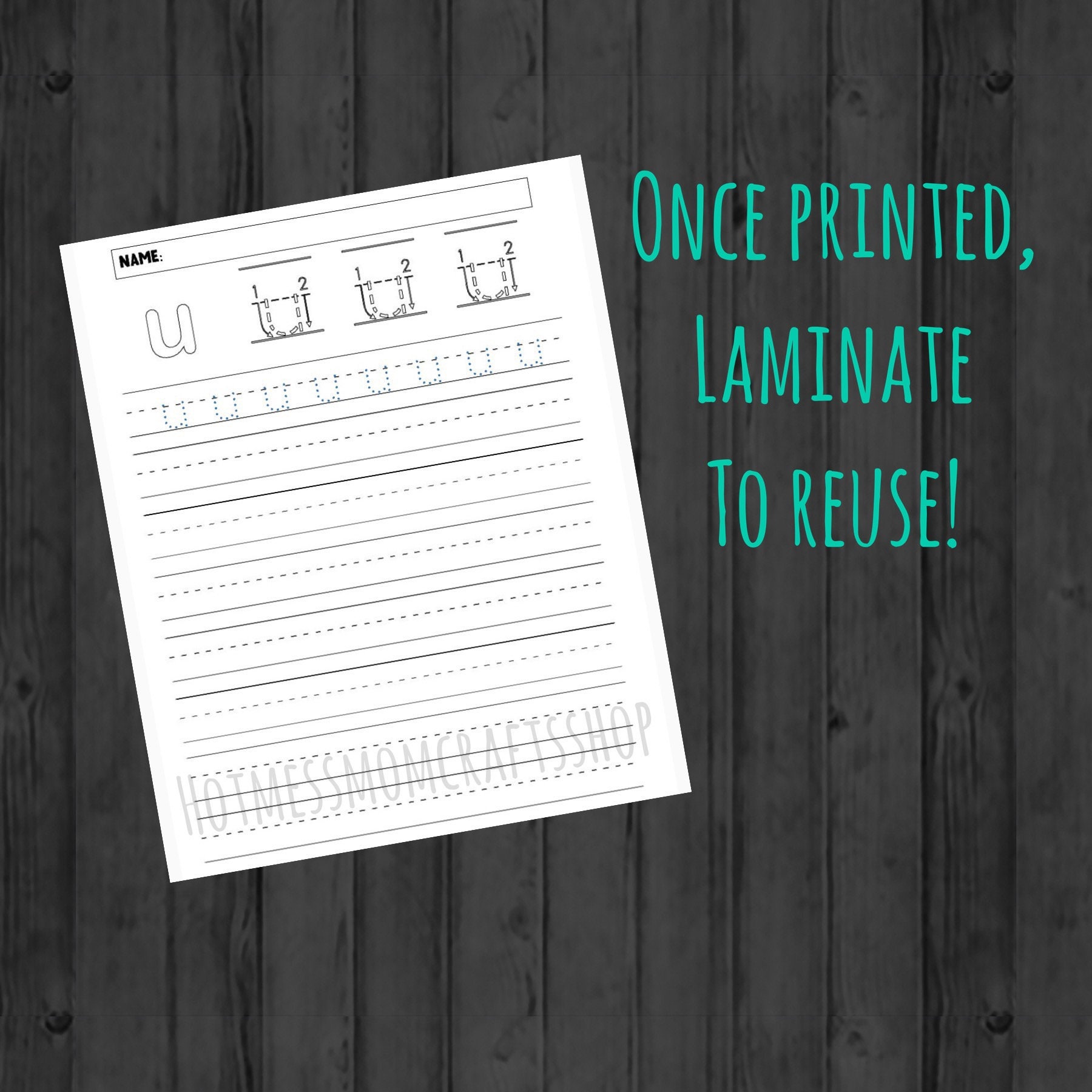 Lowercase Letter Tracing Sheets - Etsy