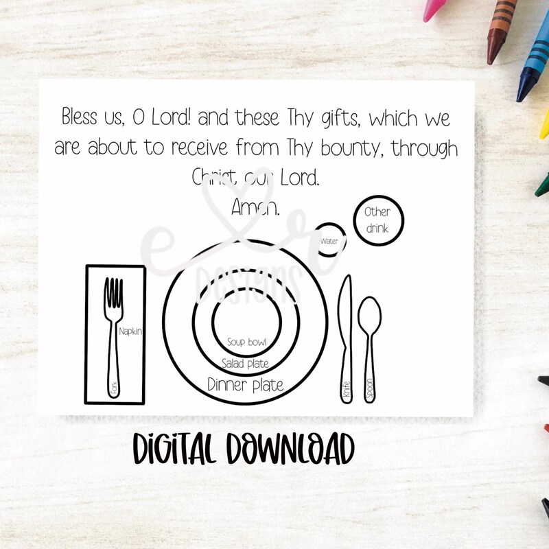 Catholic Meal Prayer - Etsy