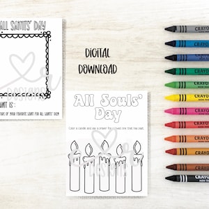 All Saint's Day Coloring Sheets / All Soul's Day Coloring Sheet ...