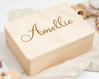 Personalized Baby Memory Box, Custom Baby Keepsake Box, Wooden Keepsake ...