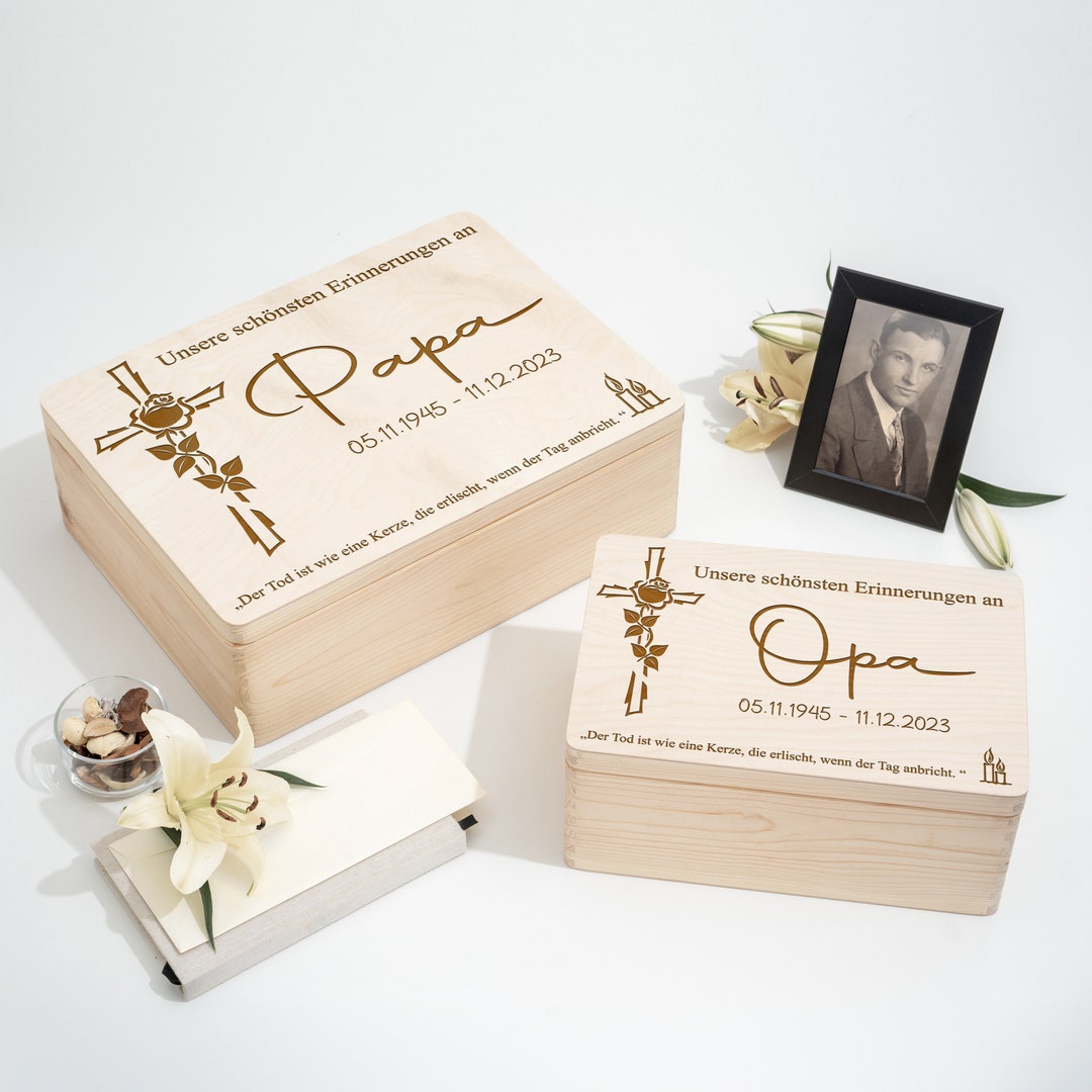 Personalized Mourning Box for Memories of Deceased Family Members or ...