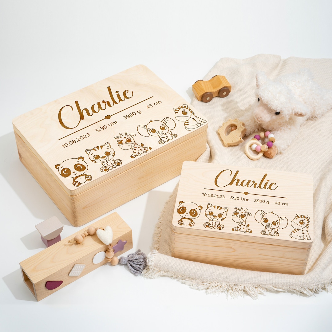 Baby Memory Box, Personalized Memory Box, Baptism Gift for Boys and ...