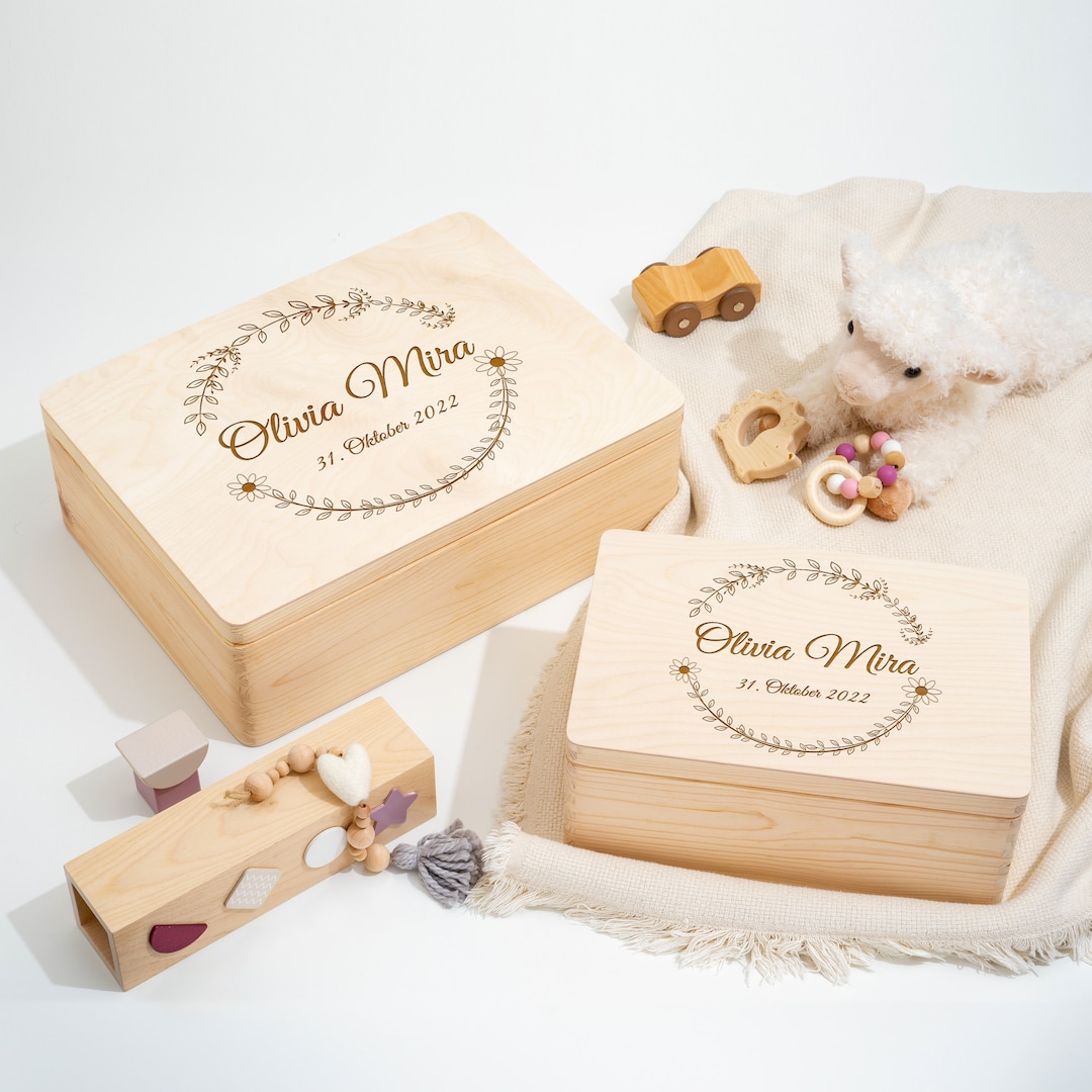 Baby Memory Box, Personalized Memory Box, Baptism Gift for Boys and ...