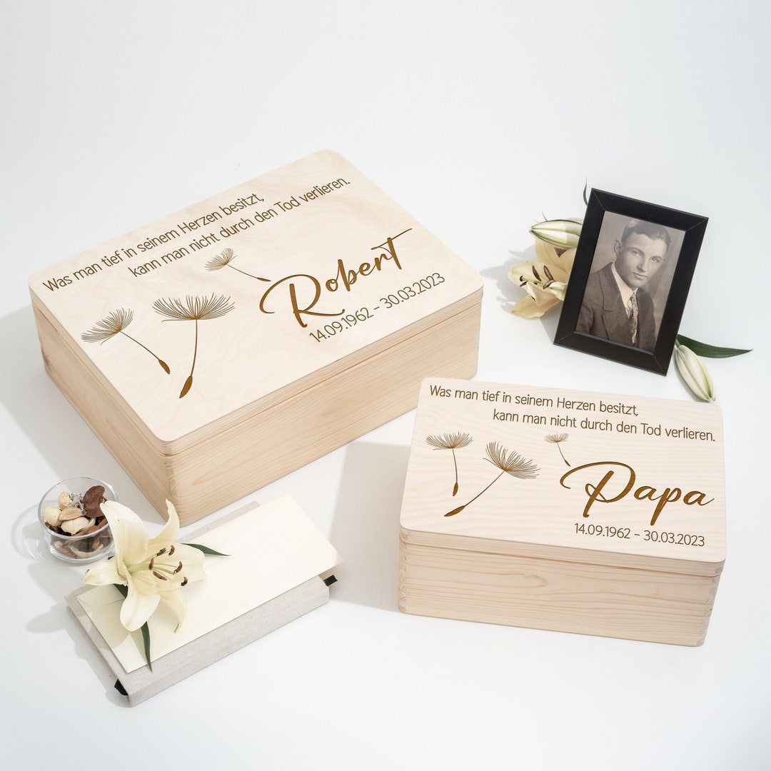 Personalized Bereavement Box | Memory Box | Commemoration of a Beloved ...