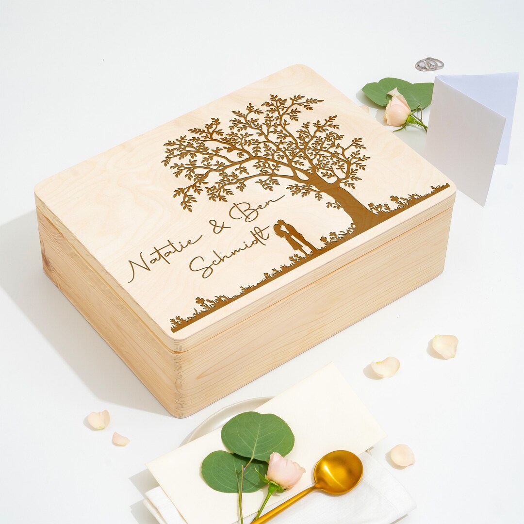 Personalized Wedding Memory Box | Wedding Gift for Married Couples and ...