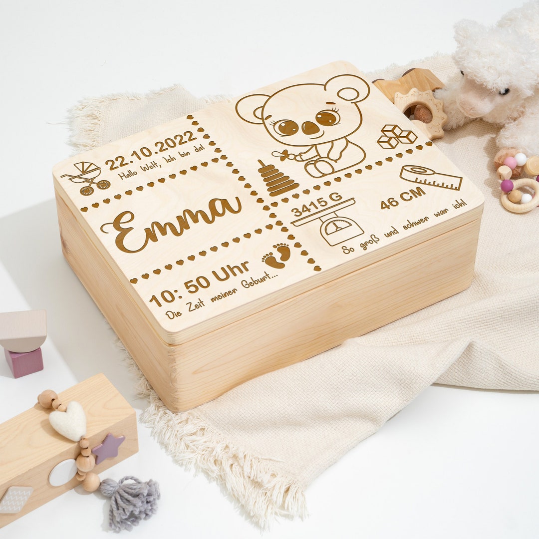 Memory Box Baby and Child Personalized Memory Box Wooden Box Gift Cute ...