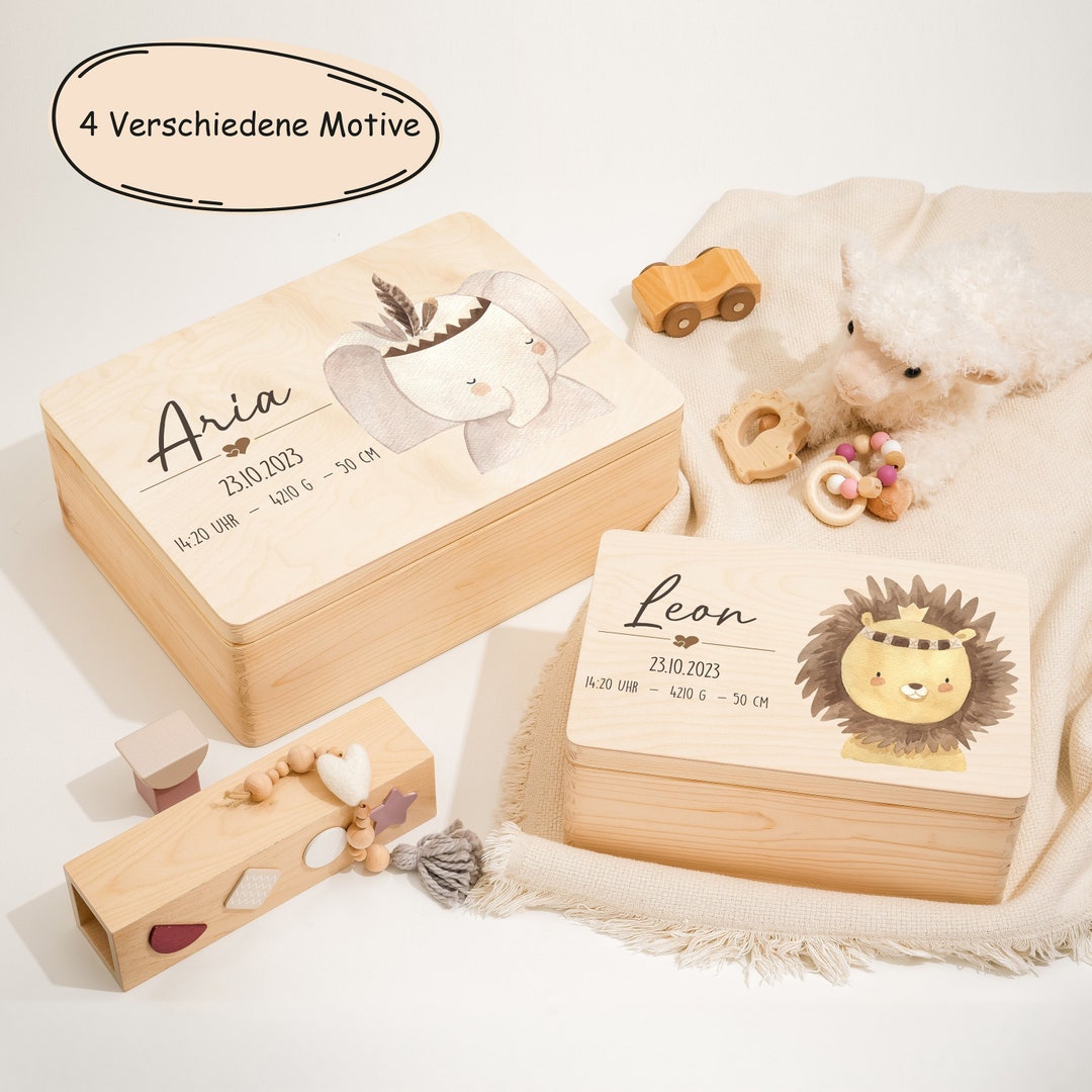 Baby Memory Box, Personalized Memory Box, Baptism Gift for Boys and Girls, Baby Gift, Baptism ...