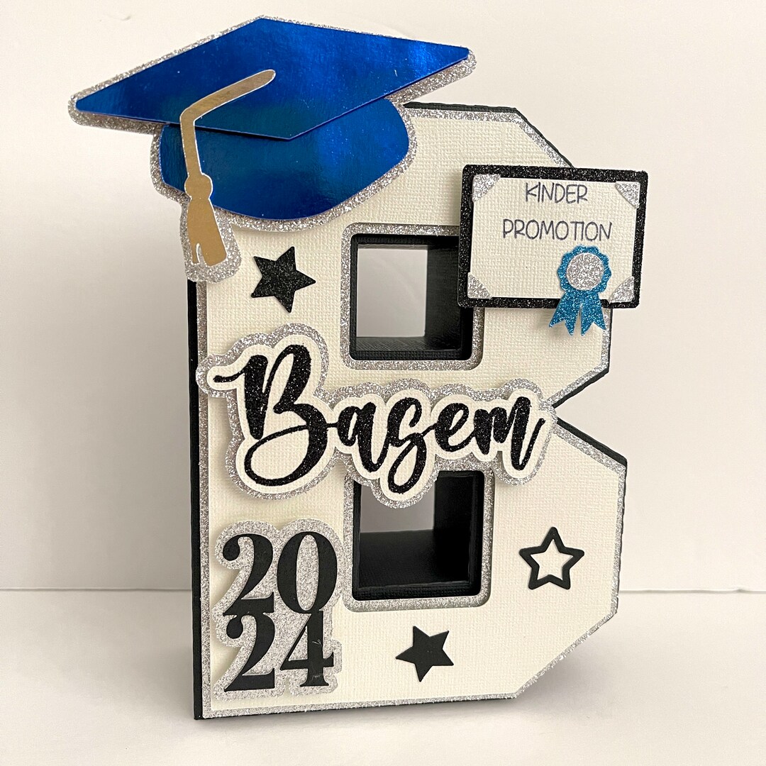 Pre K Kinder Graduation 3D Letter | Preschool Kindergarten Grad Gift ...