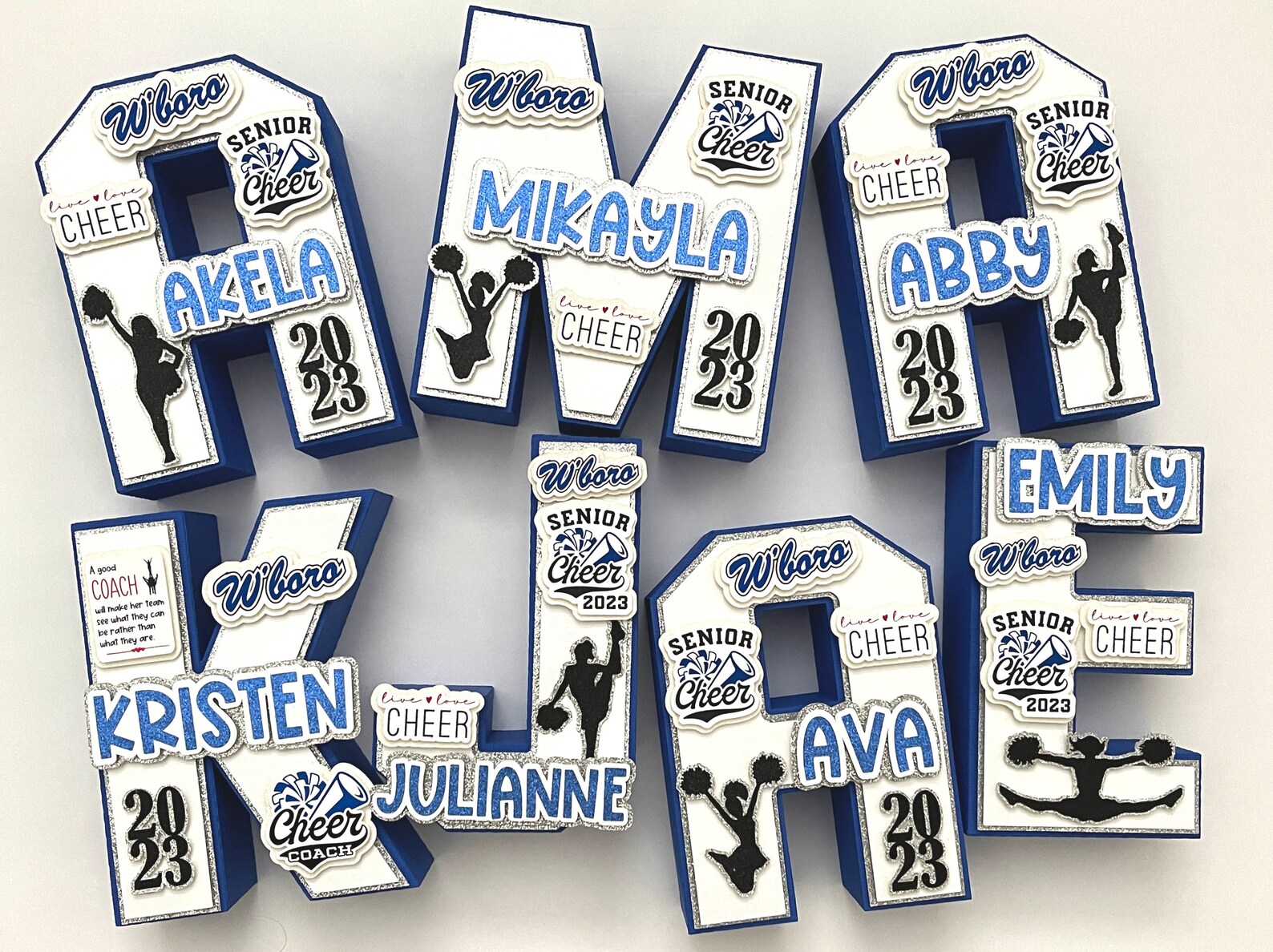 Cheer Team Gifts 3D Letter Personalized Cheerleader Gift - Etsy