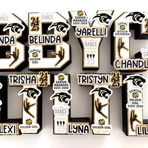 Dance Team Gifts 3D Letter | Personalized Dance Team Gift | Senior ...