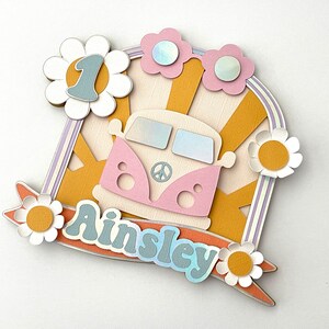 Groovy One Birthday Cake Topper | One Groovy Baby | Two Groovy | Four ...