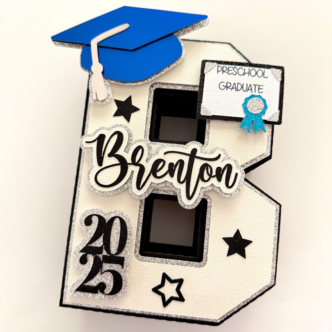Personalized 3D Graduation Letter: Pre-k, Kindergarten Grad Gift - Etsy