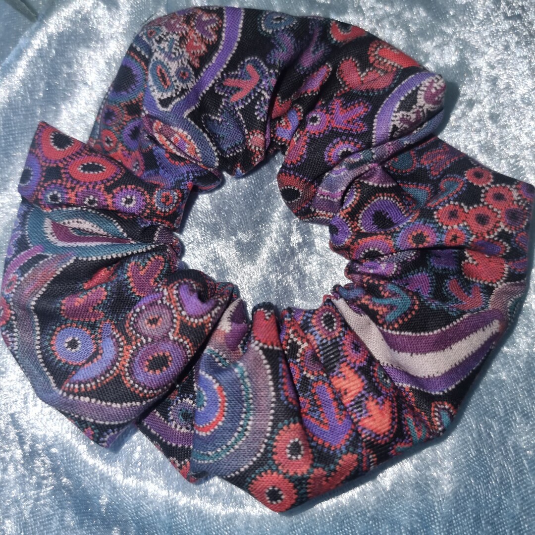 Aboriginal Art Scrunchie| Australian Native Designer Collection - Etsy