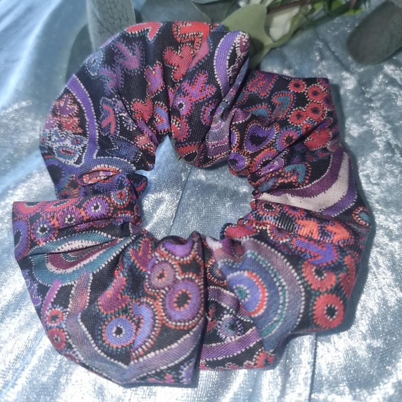 Aboriginal Art Scrunchie| Australian Native Designer Collection - Etsy