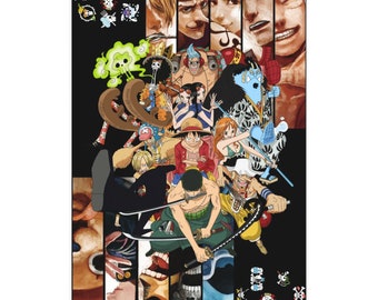 One Piece Anime Wrapping Paper - Etsy