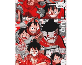One Piece Anime Wrapping Paper - Etsy
