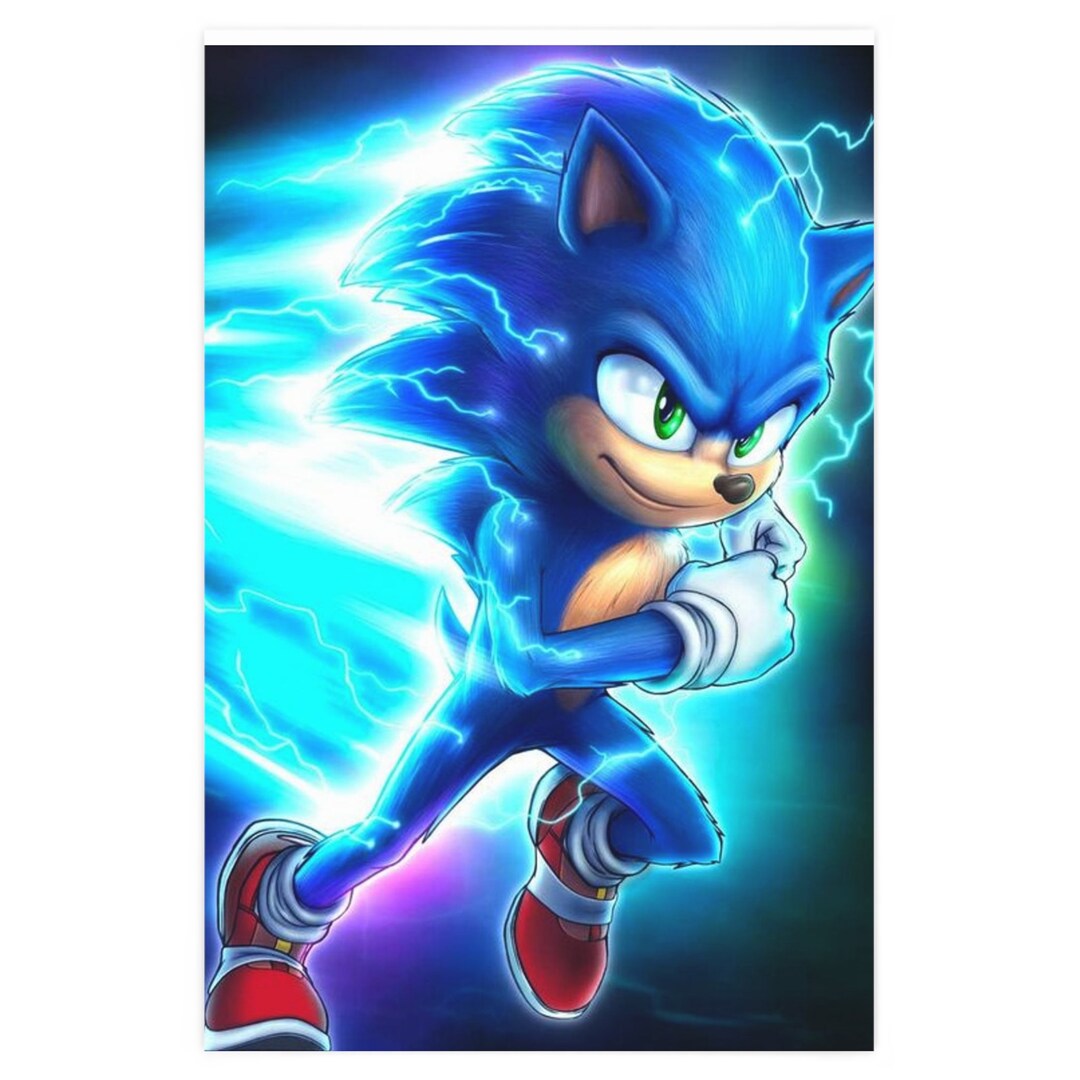Sonic the Hedgehog Wrapping Paper - Etsy
