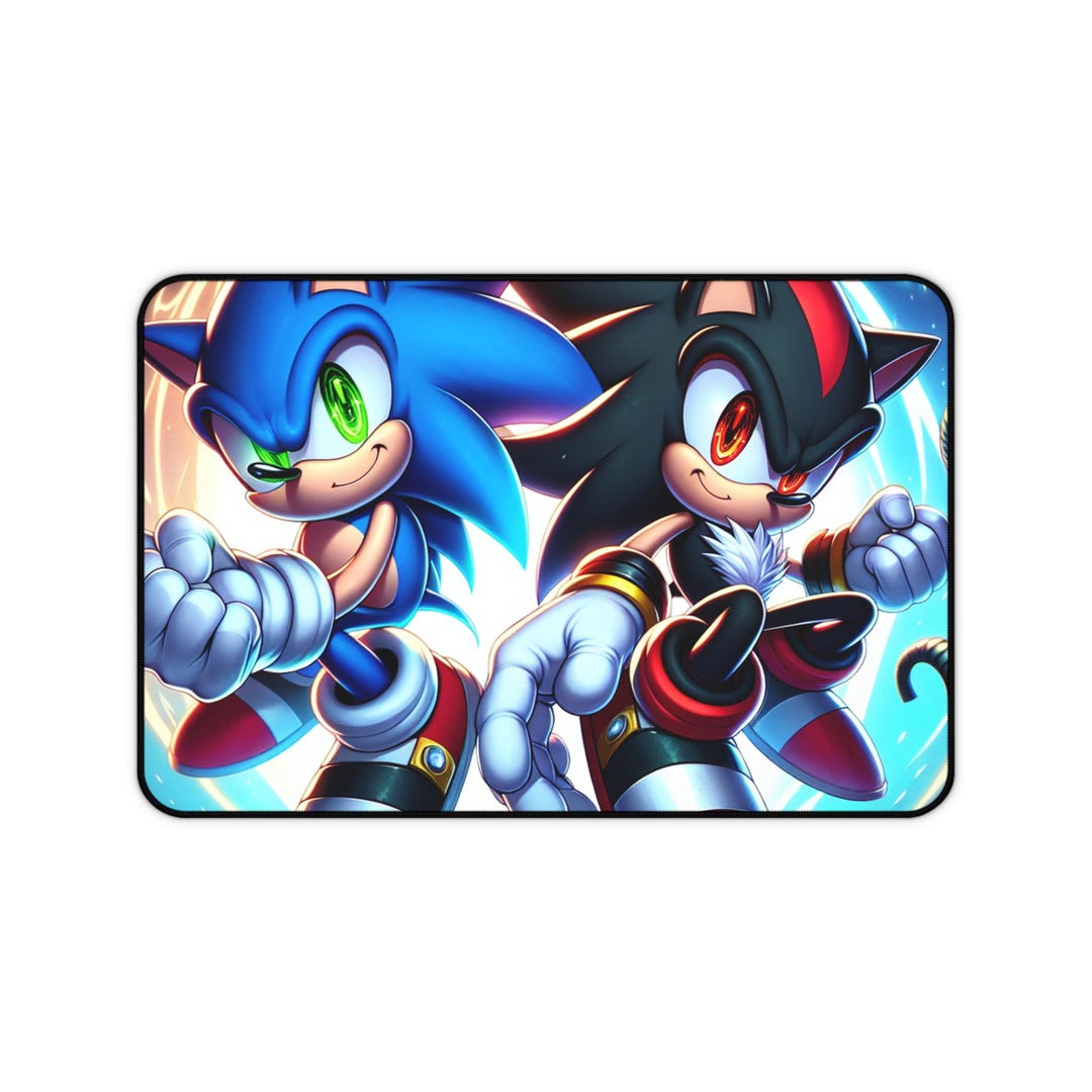 Gaming Desk Mat, Sonic & Shadow Mousepad for Gamers, Unique Gaming ...