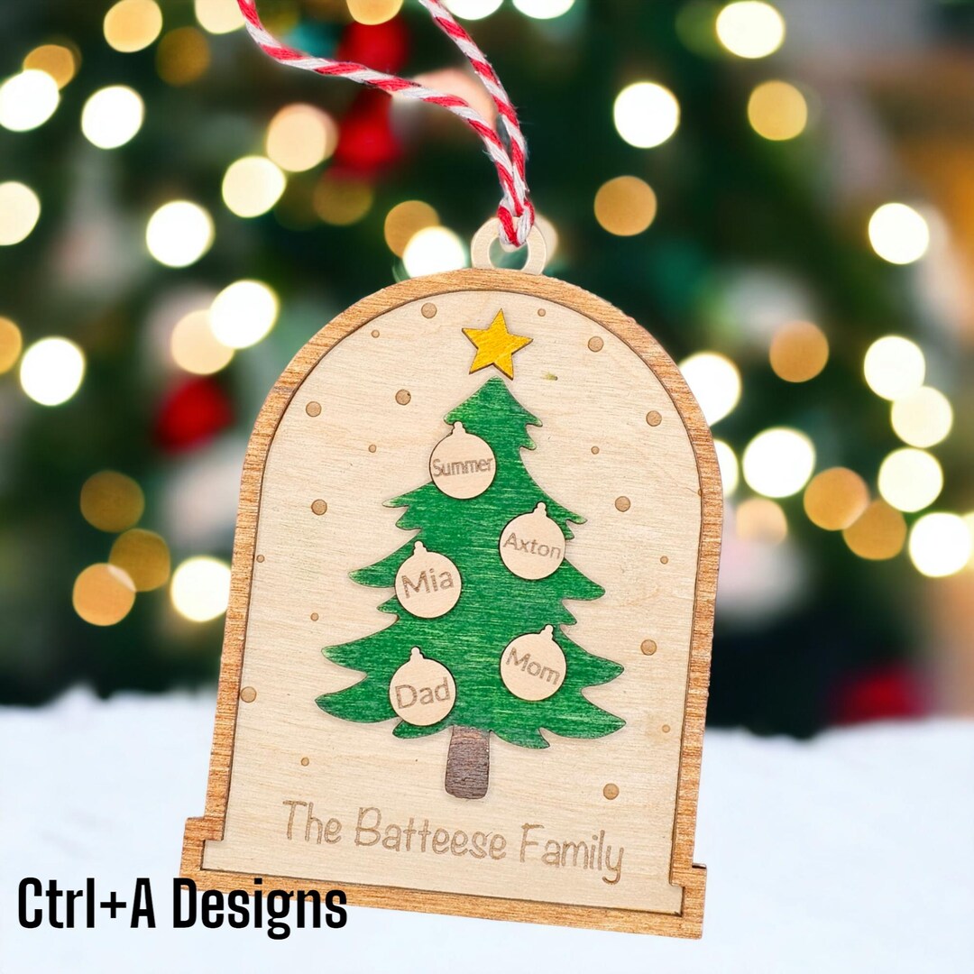Family Tree Christmas Ornament - Etsy