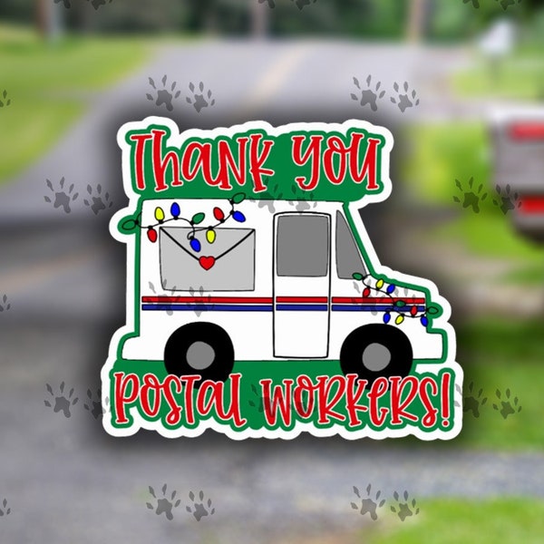 Vinyl Postal Worker Appreciation Sticker Etsy