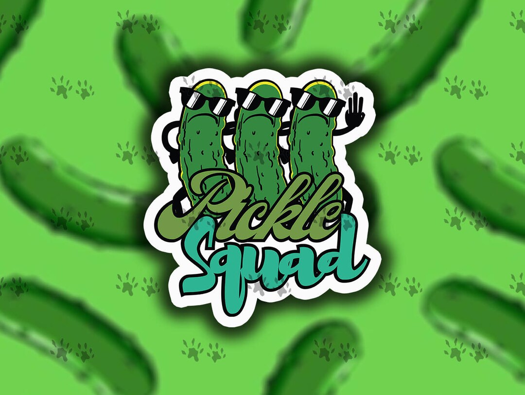 Pickle Squad Sticker CENSORED Humor Pickle Lover Dill With - Etsy